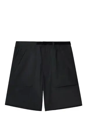 CHOCOOLATE Logo-patch Belted Shorts - Black