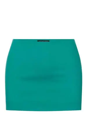 GIANLUCA CAPANNOLO Zip-fastening Mini Skirt - Green