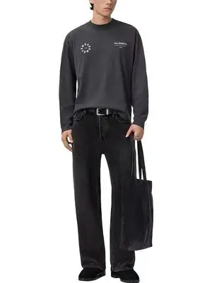ALLSAINTS Kindred Logo-print Long-sleeve T-shirt - Black
