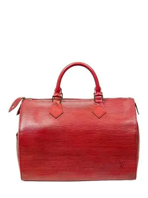 LOUIS VUITTON Speedy Tote Bag - Red