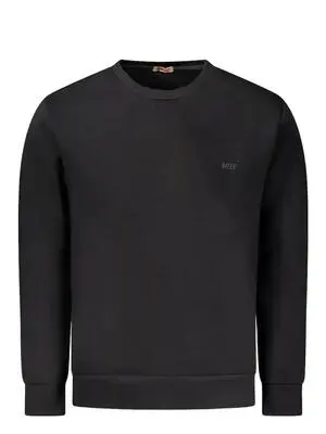 RIFLE Embroidered-logo Crew-neck Sweater - Black