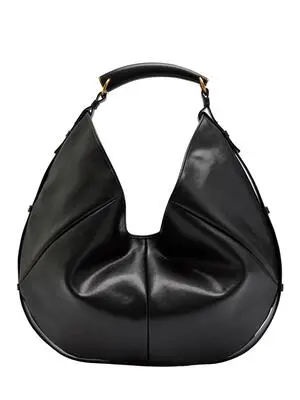 Saint Laurent Bo Mombassa Large Leather Tote Bag - Black