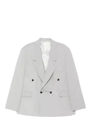 MTL STUDIO Giacomo Double-breasted Blazer - Grey