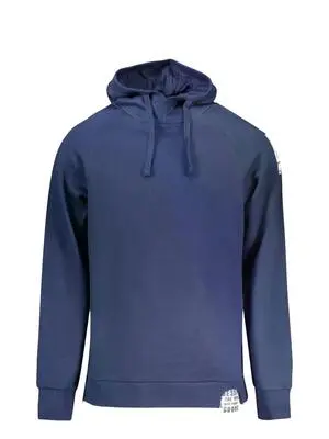 RIFLE Logo-patch Raglan-sleeve Hoodie - Blue