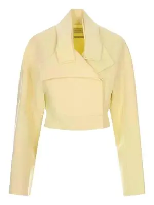 Sportmax Wool Cropped Jacket - Yellow
