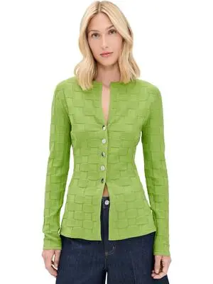 ALIGNE Olsen Knit Ted Shirt - Apple