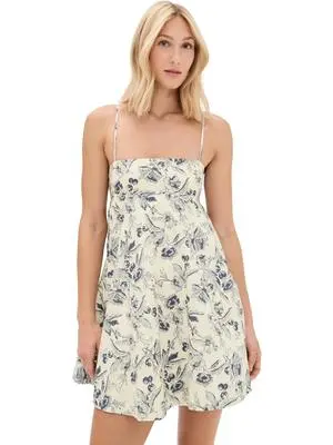 NIA Girasol Dress With Floral Print - Navy