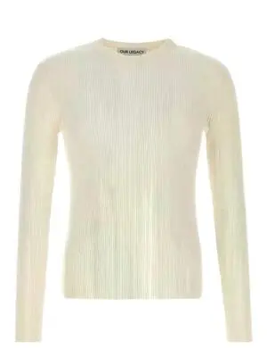Our Legacy Ribbed Knit Sweater - Neutrals