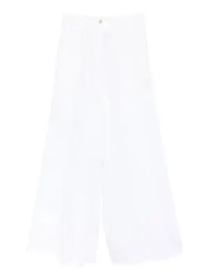 SEMICOUTURE Button-Detail Trousers White