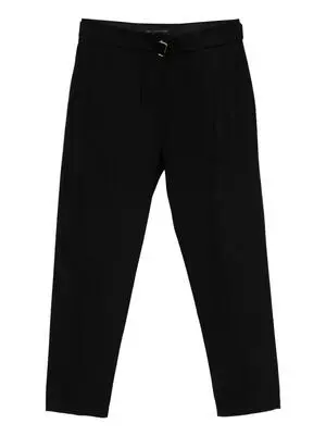LOW BRAND Virgil Belted Trousers - Black
