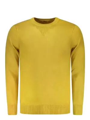 RIFLE Embroidered Logo Crew-neck Sweater - Yellow