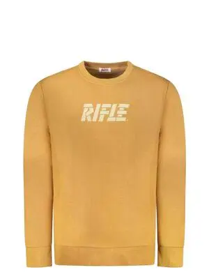 RIFLE Logo-print Sweatshirt - Yellow