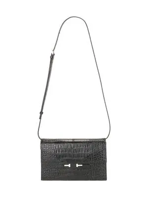 TOM FORD Soft Printed Croc Mini Bag - Black