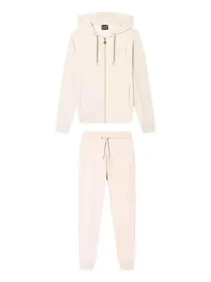 EA7 Logo-print Tracksuit - Neutrals