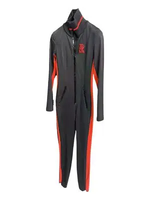ACCESSXPRIVE Paneled Logo Performance Jumpsuit - Black