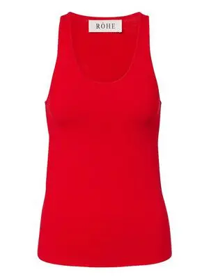 RÓHE Knitted Tank Top - Red