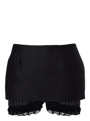 Magda Butrym Wool And Silk Skort - Black