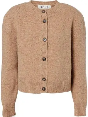 RÓHE Wool Cardigan - Brown