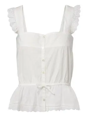 POUPETTE ST BARTH POUPETTE ST BARTH Clive Cotton Poplin Top