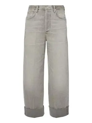 Citizens Of Humanity Ayla Wide-leg Jeans In Claremont - Grey