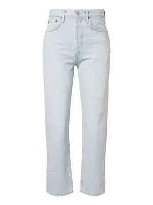 AGOLDE 90s Crop Straight-leg Jeans - Blue
