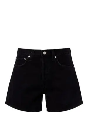 AGOLDE Parker Long Denim Shorts - Black