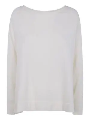 KNIT KNIT Raglan Sleeve Wool Sweater - White