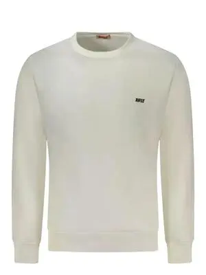 RIFLE Logo-embroidered Crew-neck Sweater - Neutrals