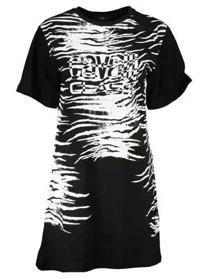 Roberto Cavalli Printed Mini Dress - Black