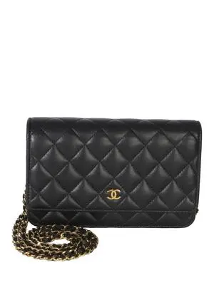 CHANEL Chanel Quilted Lambskin Wallet On Chain