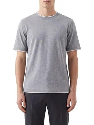 Brunello Cucinelli Linen T-shirt - Grey