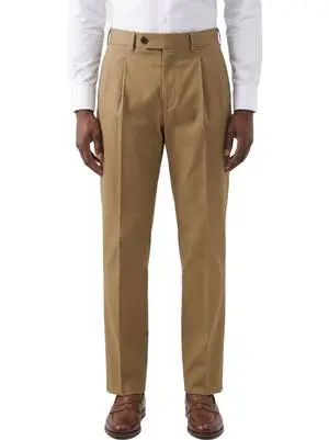 PT TORINO Tailored Gabardine Trousers - Brown
