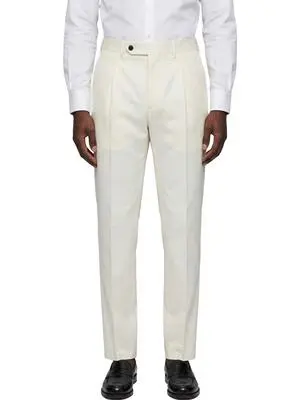 PT TORINO Tailored Gabardine Trousers - White