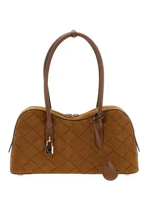 Stella McCartney Stella McCartney Woven Shoulder Bag Brown