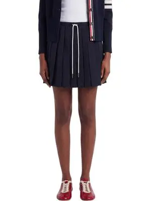 Thom Browne Thom Browne Pleated Mini Skirt Blue