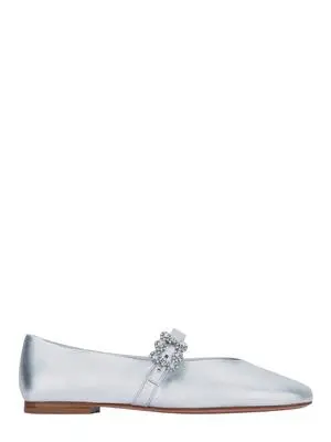 ROGER VIVIER Embellished Mary Jane Flats - Silver
