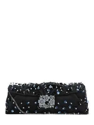 ROGER VIVIER Embellished Clutch - Black
