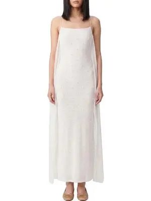 Jacquemus Embellished Maxi Dress - White