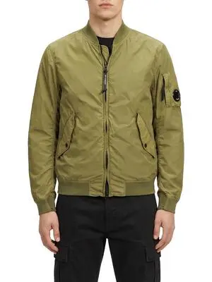 C.P. COMPANY Nylon Bomber Jacket - Green