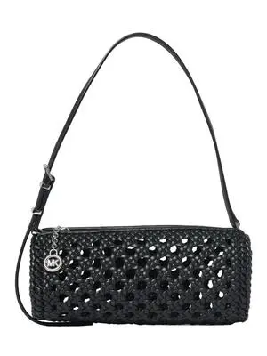 Michael Kors Izzy Woven Polyurethane Bag - Black