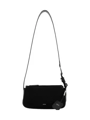 Max Mara Skipper Perforated Mesh Crossbody Bag - Black