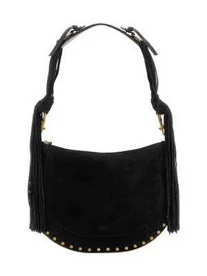 Isabel Marant Étoile Studded Fringe Shoulder Bag - Black