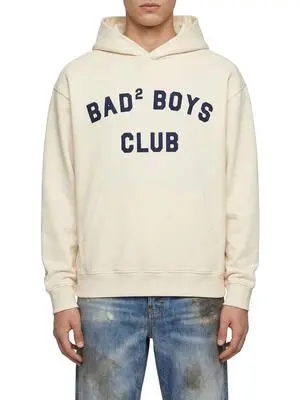 Dsquared2 Dsquared2 Cotton Hoodie With Logo Print Ivory