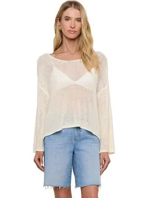 L'Agence Ethan Knit Pullover - Vanilla