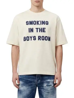 Dsquared2 Cotton T-shirt With Slogan - Ivory