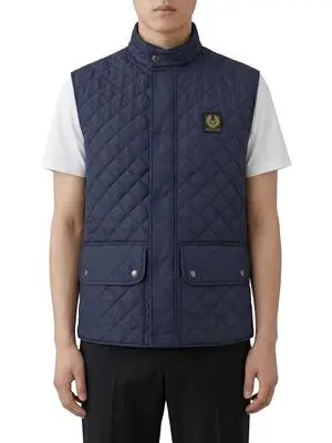 Belstaff Belstaff Quilted Recycled Polyester Vest Navy