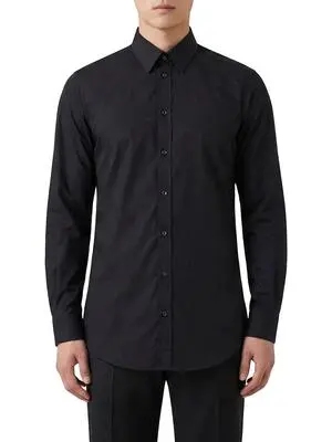 Dolce & Gabbana Classic Stretch Cotton Shirt - Black