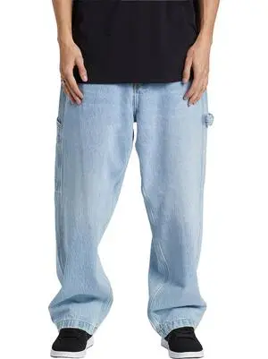 DC SHOES Worker Baggy Carpenter Ril Jeans - Indigo Light
