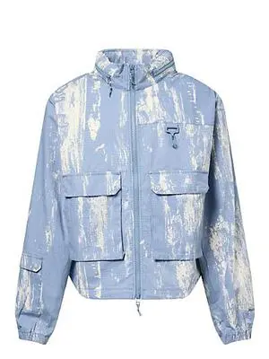 Reese Cooper Sierra Hooded Cotton-ripstop Jacket - Slate Bark Tree