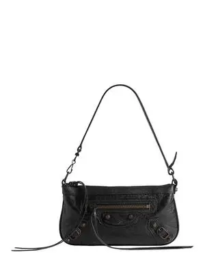 Balenciaga Le City Pouch On Strap - Black